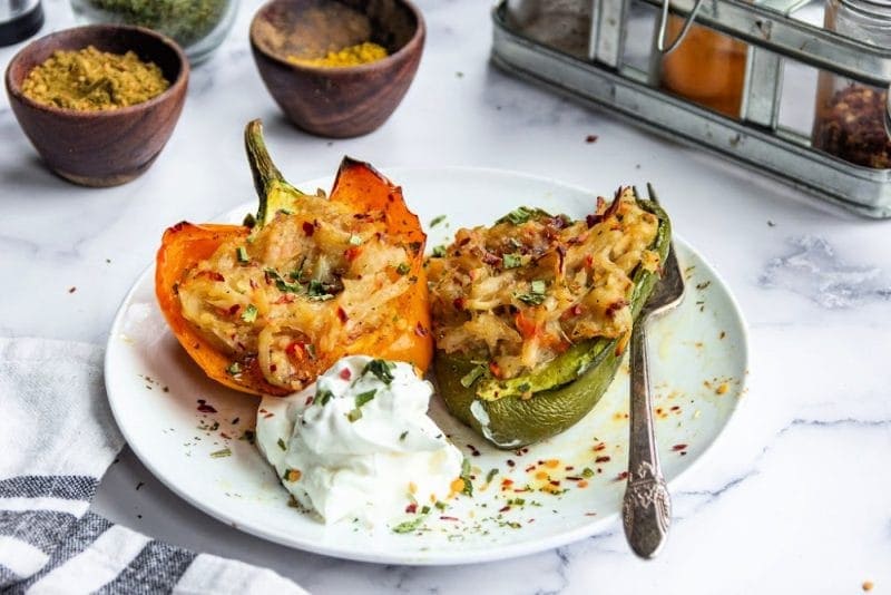 Potato Stuffed Peppers • Sandra's Easy Cooking Side Dish Recipes