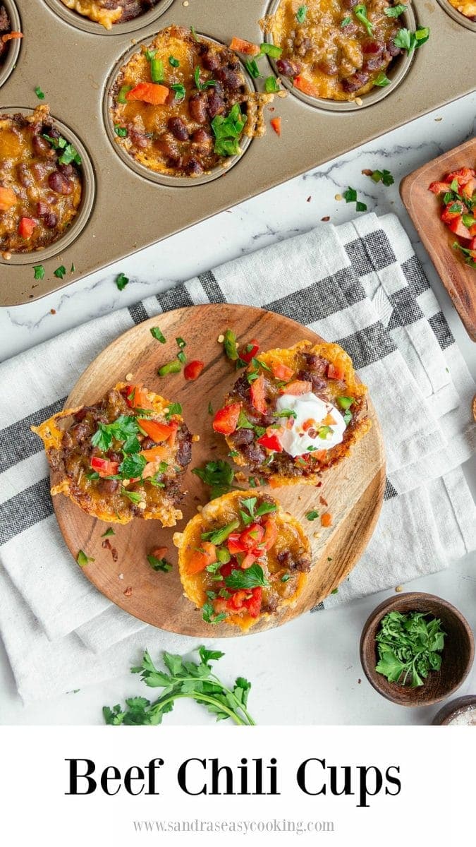 Beef Chili Cups - Sandra's Easy Cooking Quick Beef Recipes