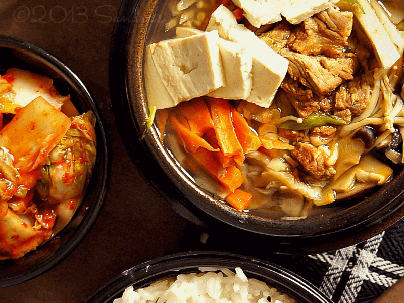 Korean Marinated Beef Stew —Bulgogi Jungol • Sandra's Easy Cooking