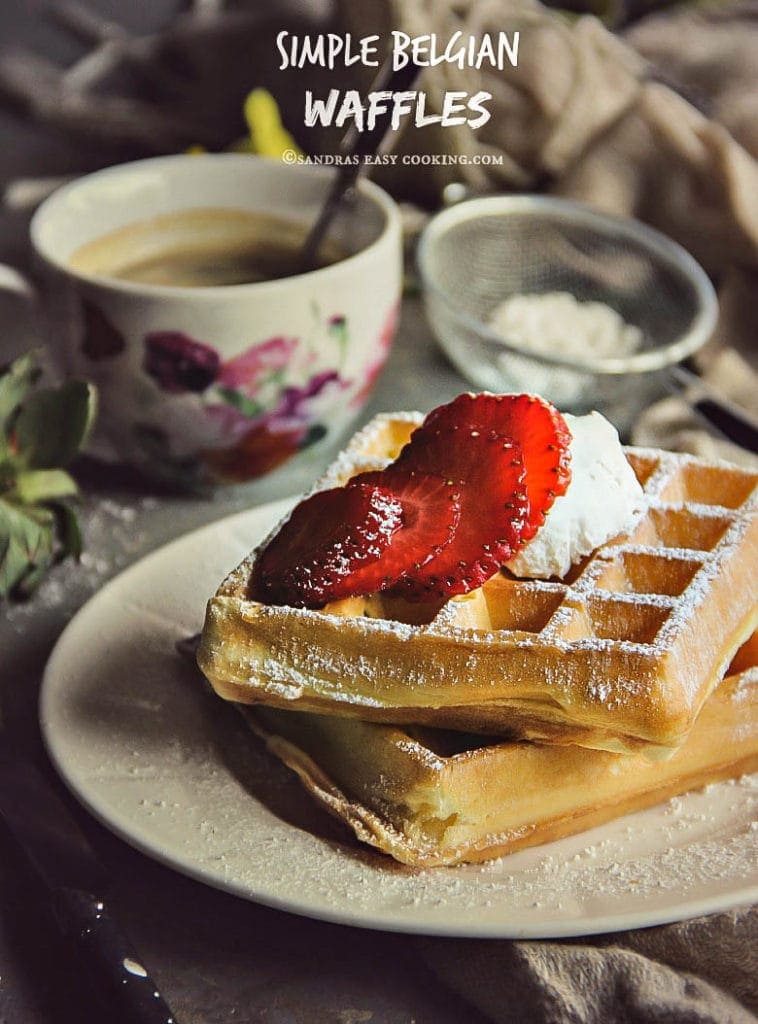 Simple Belgian Waffles • Sandra's Easy Cooking
