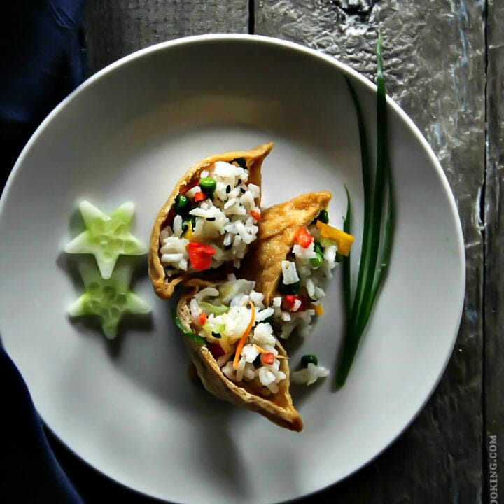 Lunch Box: Yubu Chobap (Inarizushi) • Sandra's Easy Cooking