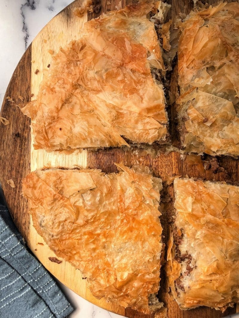 Phyllo Meat Pie Pastry — Bakery Style Burek • Sandra's Easy Cooking