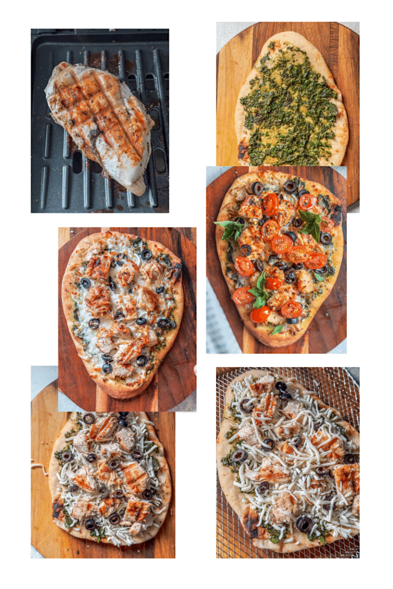 Pesto Chicken Naan Pizza • Sandra's Easy Cooking
