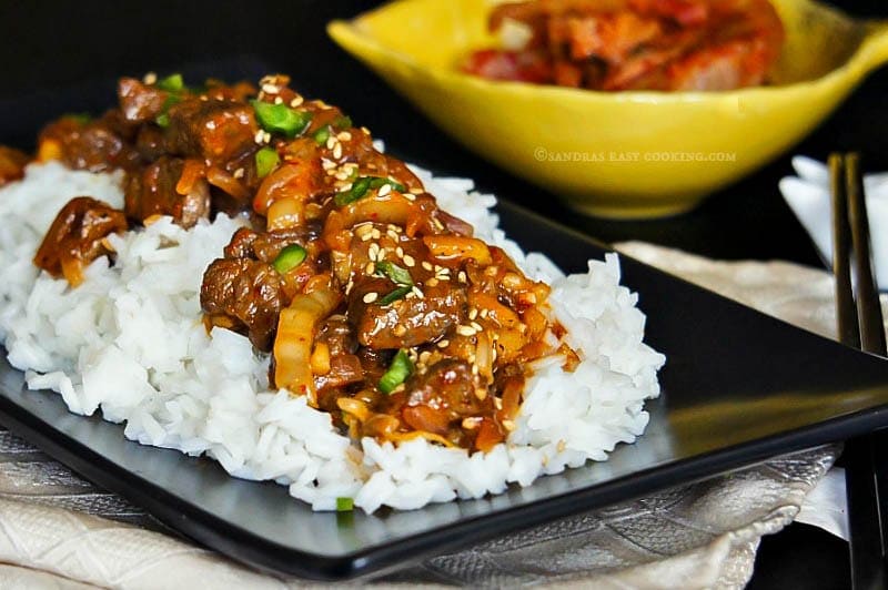 Slow Cooked Beef with Kimchi • Sandra's Easy Cooking