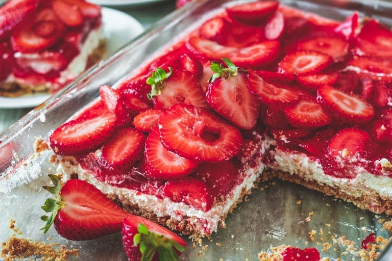 Strawberry Jello Summer Salad • Sandra's Easy Cooking