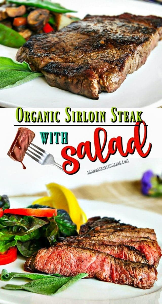 Organic Sirloin Steak Salad • Sandra's Easy Cooking