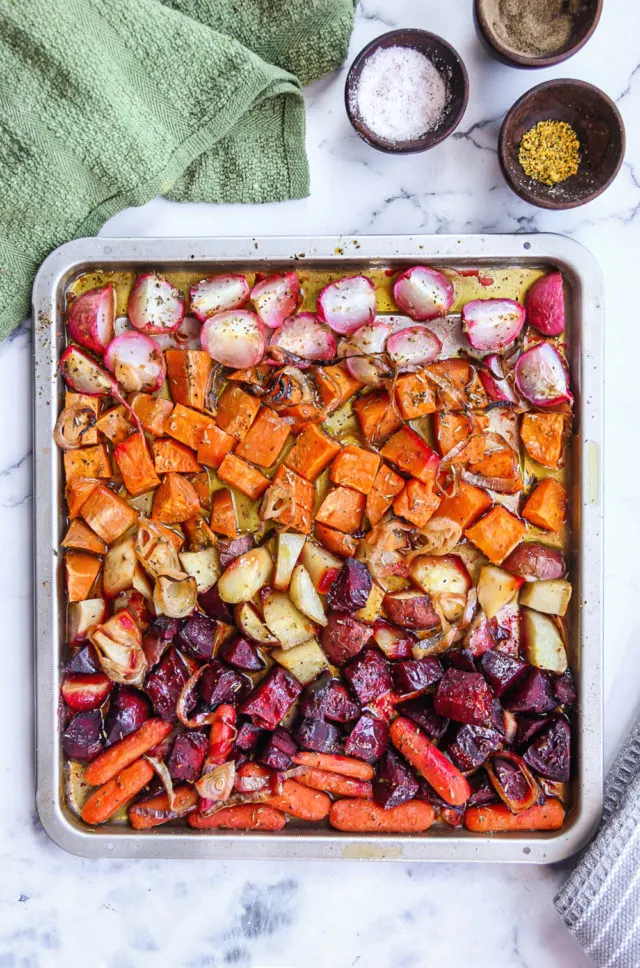 Root Vegetable Sheet Pan - Sandra's Easy Cooking Meatless Meals