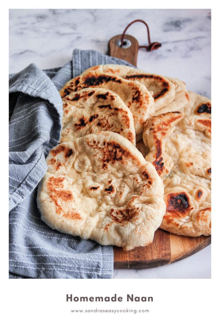 Homemade Naan Recipe - Sandra's Easy Cooking Bread and Rolls