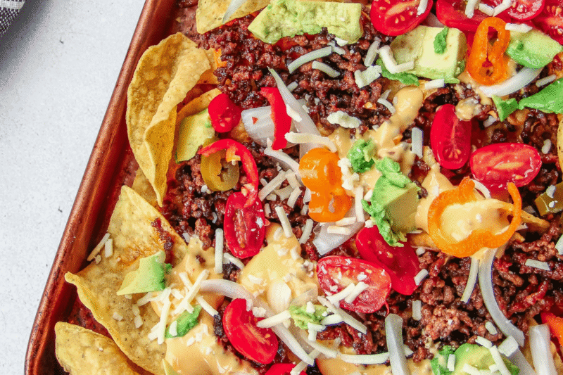 Loaded Sheet Pan Nachos • Sandra's Easy Cooking