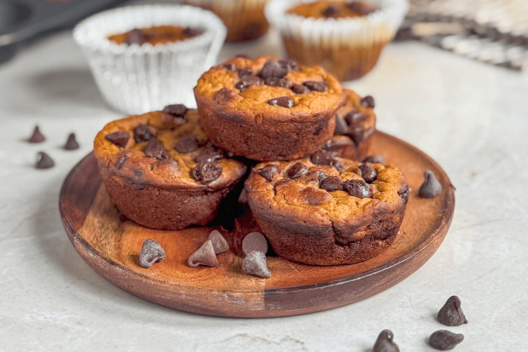 Banana Pumpkin Chocolate Chip Muffins • Sandra's Easy Cooking