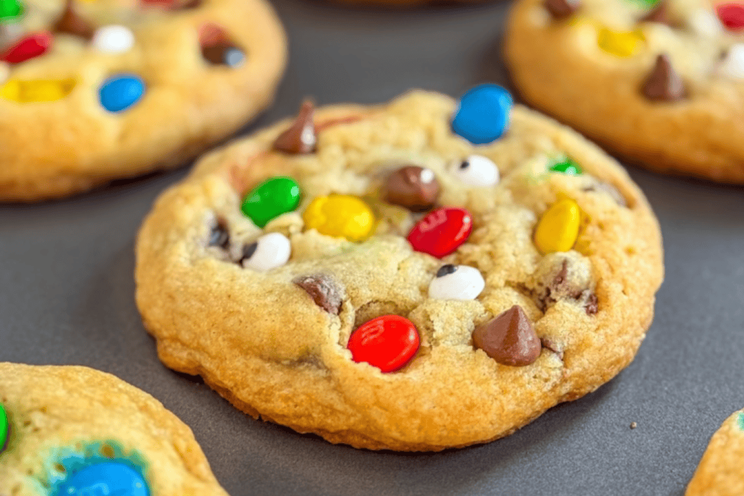 M&M’s and Chocolate Chip Monster Cookies • Sandra's Easy Cooking