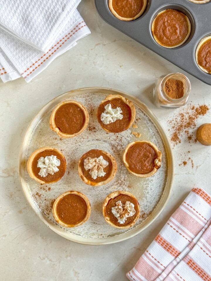 Easy Mini Pumpkin Pies • Sandra's Easy Cooking • Baking Recipes