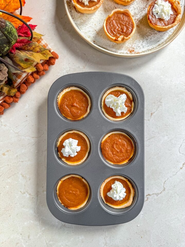 Easy Mini Pumpkin Pies • Sandra's Easy Cooking • Baking Recipes