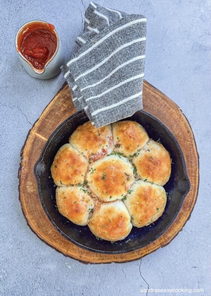 Easy and Tasty Mini Biscuit Pizza Bombs • Sandra's Easy Cooking